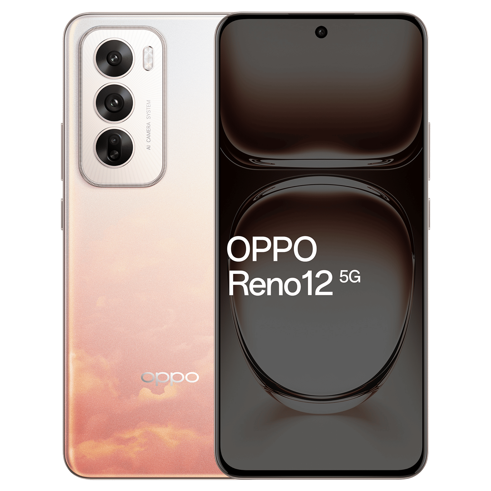 Buy oppo Reno 12 5G (8GB RAM, 256GB, Sunset Pink) Online - Croma